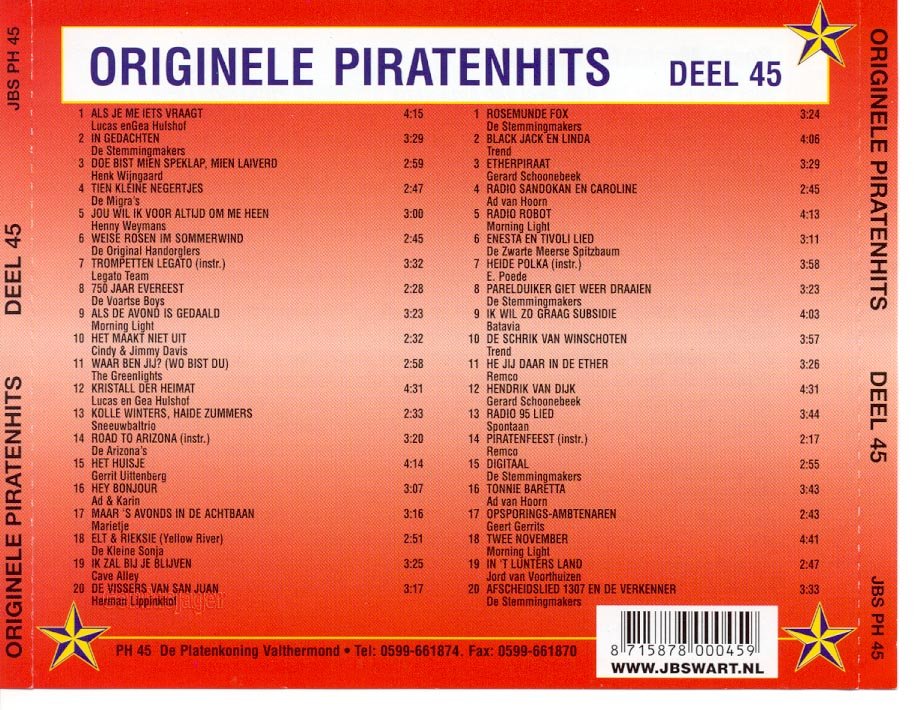 Piraten CD Deel 45 : Back | CD Covers | Cover Century | Over 1.000.000 ...